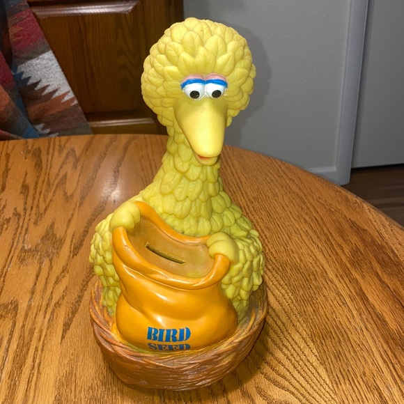 Sesame Street | Storage & Organization | Big Bird Vintage Rubber Bank ...